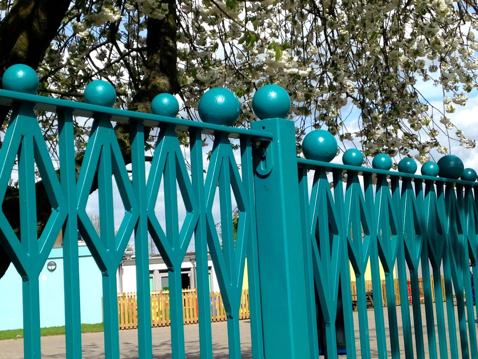 Vertical bar metal railings installed at Windy Arbor Primary in Solihull